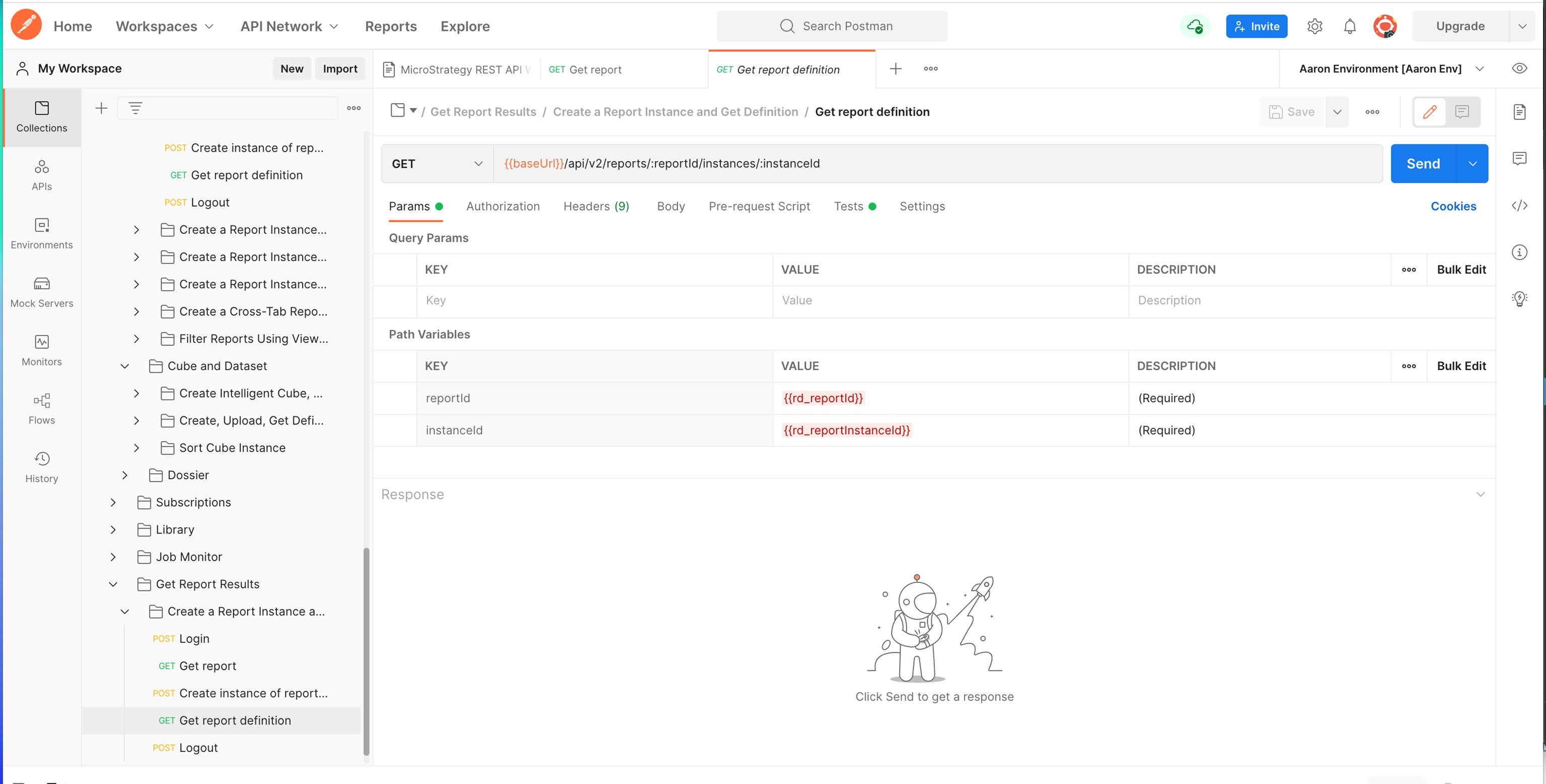 KB485553: Use the MicroStrategy REST API and Postman to Get Report Results