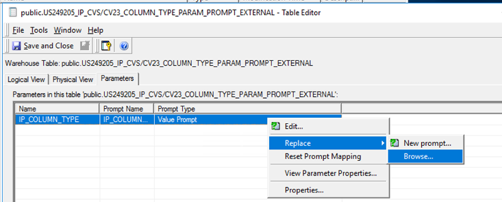 KB484342: SAP HANA column type input parameter support in MicroStrategy