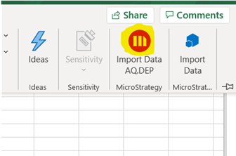 KB484036: After logging into MicroStrategy for Office add-in, the ...