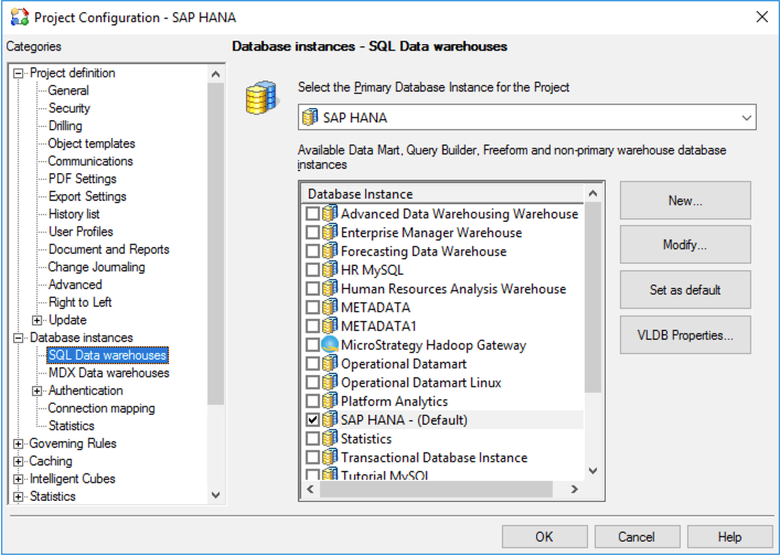 KB483771: How to create and use datamarts in SAP HANA using MicroStrategy 2019