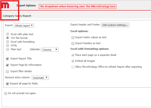 KB483692: The MicroStrategy Icon Does Not Display a Drop-Down Menu in ...