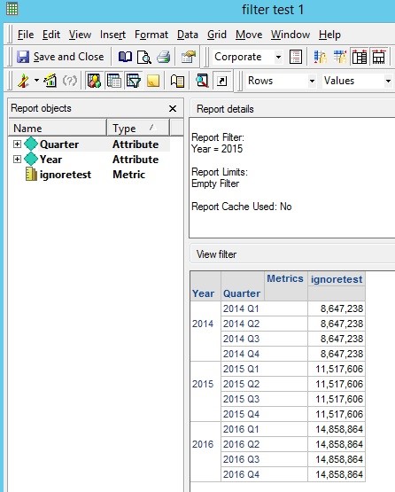 KB483439: A report containing metrics with filter settings set to ...