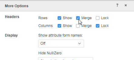 How to Merge Row Headers in the Grid visualization in Visual Insight with MicroStrategy Web 10.x