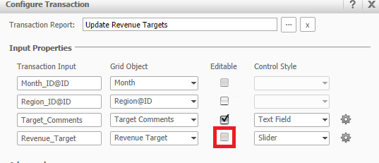 The "Editable" checkbox is greyed out for a Smart Metric when ...