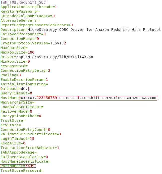 KB485676: Redshift Serverless service is fully supported in MSTR