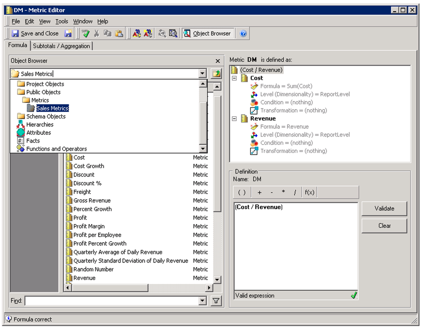 KB483320: Derived metric does not show any value on dossier after upgrading from 10.3 to 10.11