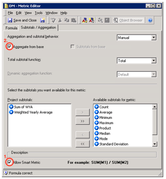 KB483320: Derived metric does not show any value on dossier after ...