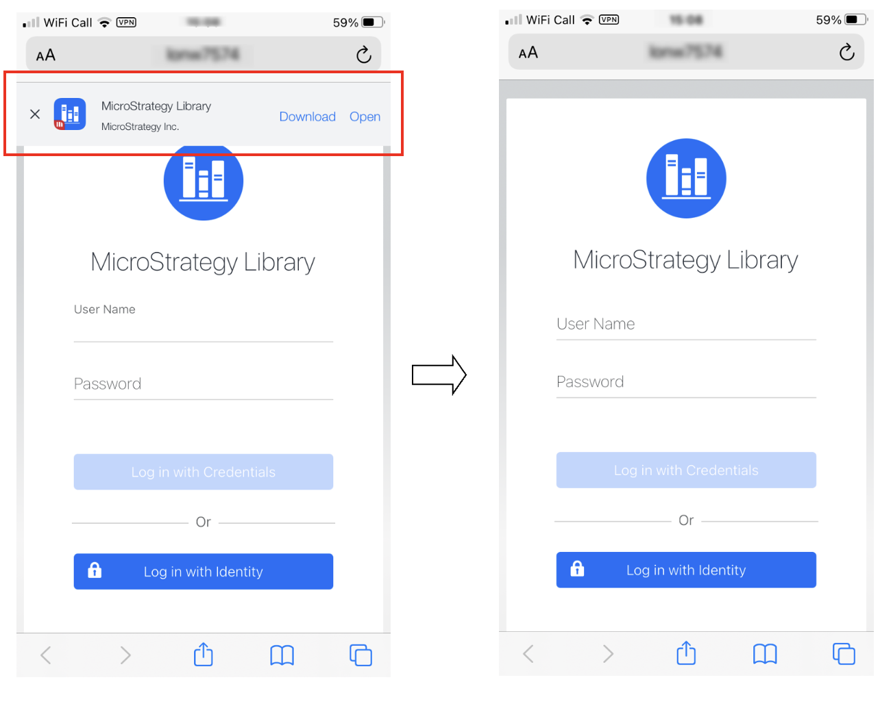 KB485685: How to disable the Smart Banner feature in Mobile in MicroStrategy Library 2021