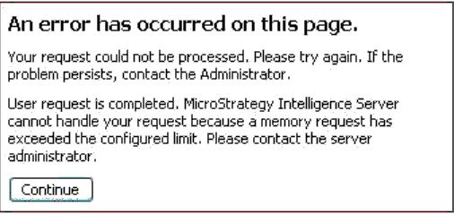 KB17906: Unable to export or run a Report with the error 'MicroStrategy Intelligence Server ...