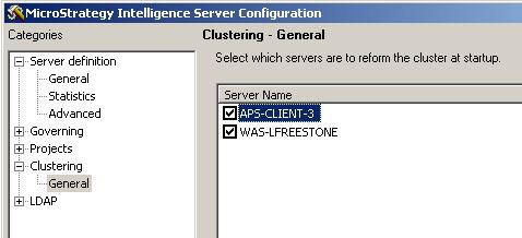 KB12428: How to configure the MicroStrategy Intelligence Server to automatically join a cluster ...