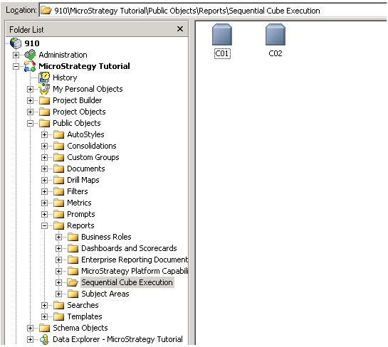 KB35540: How to publish Intelligent Cubes sequentially using ...