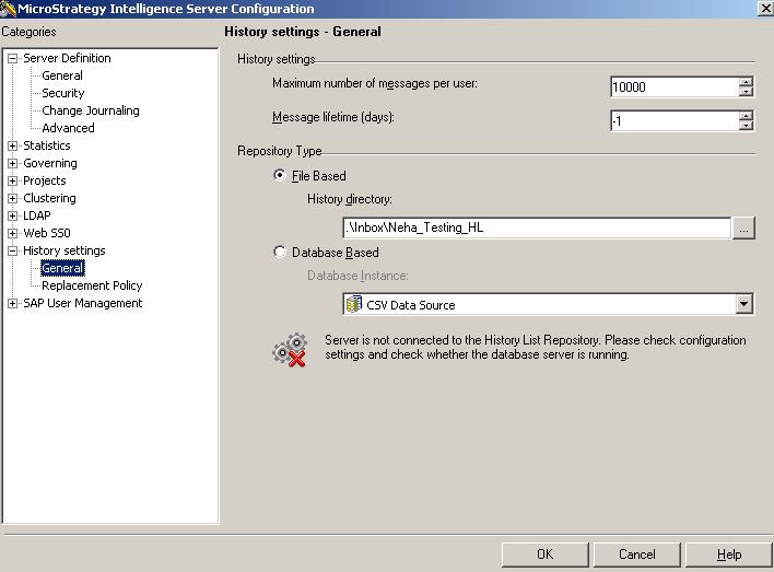 Kb20508 How To Set Up And Configure A Database Based History List Repository