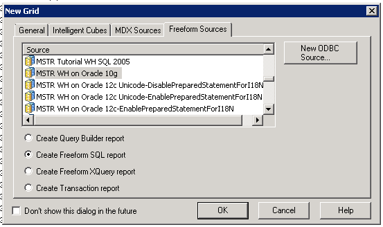 KB483609: FreeForm SQL that contains text Prompt: Parameterized vs non-Parameterized