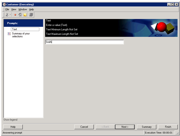 Kb483609 Freeform Sql That Contains Text Prompt Parameterized Vs Non Parameterized
