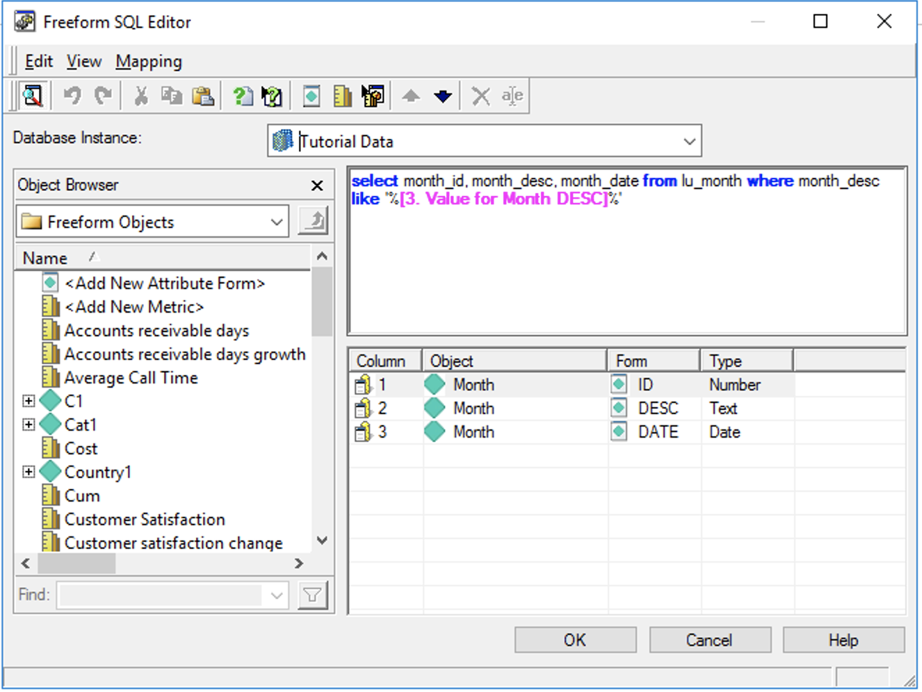 KB483609: FreeForm SQL that contains text Prompt: Parameterized vs non-Parameterized