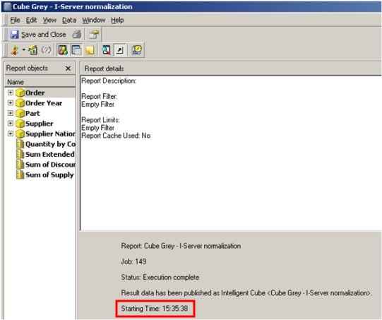 KB30699: How to measure the Intelligent Cube performance parameters for ...