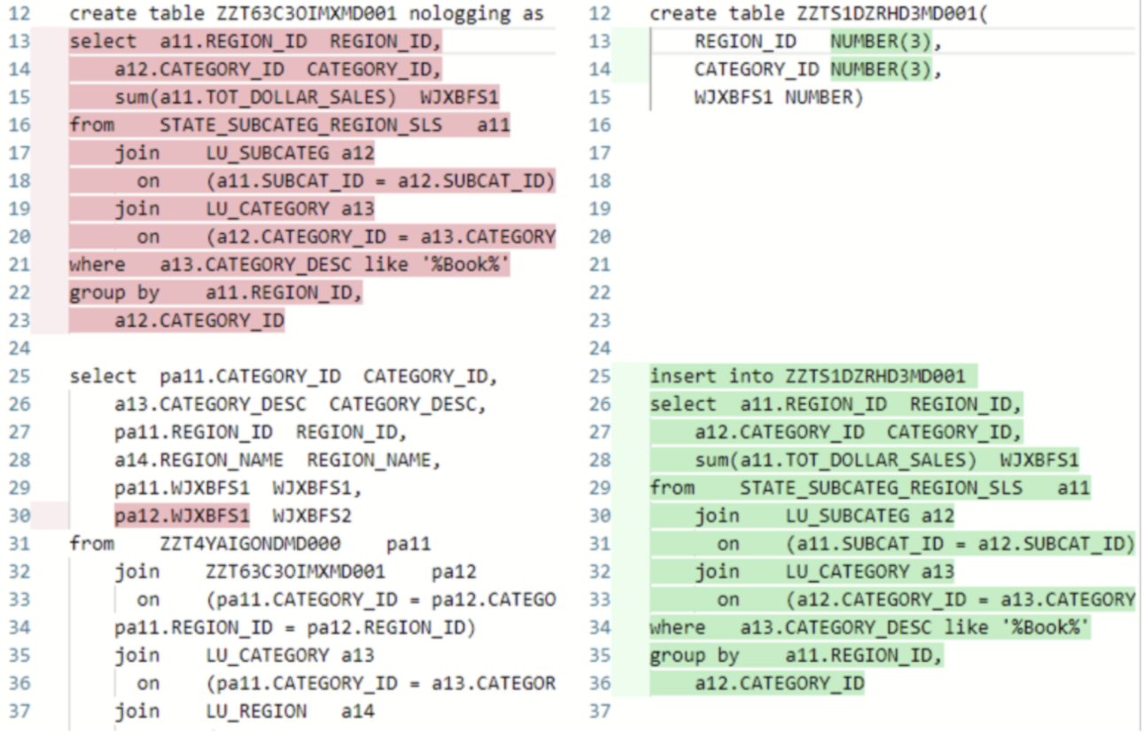 KB484902: SQL changes from implicit to explicit table creation before inserting data with text ...