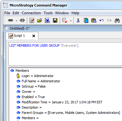 KB9353: How to create a list of MicroStrategy users contained within a ...