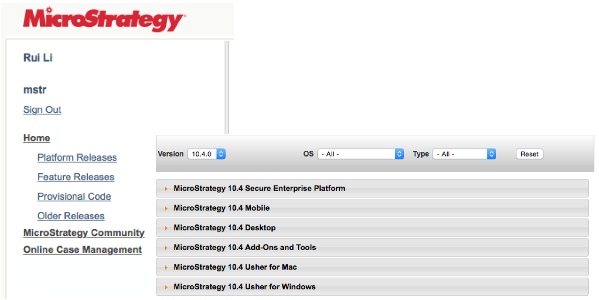 Installation Homepage