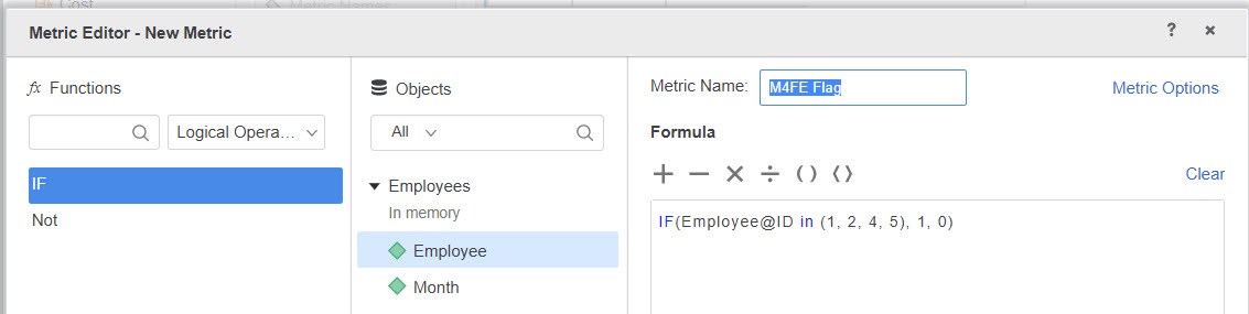 Conditional Metrics (with filters) in Dossiers