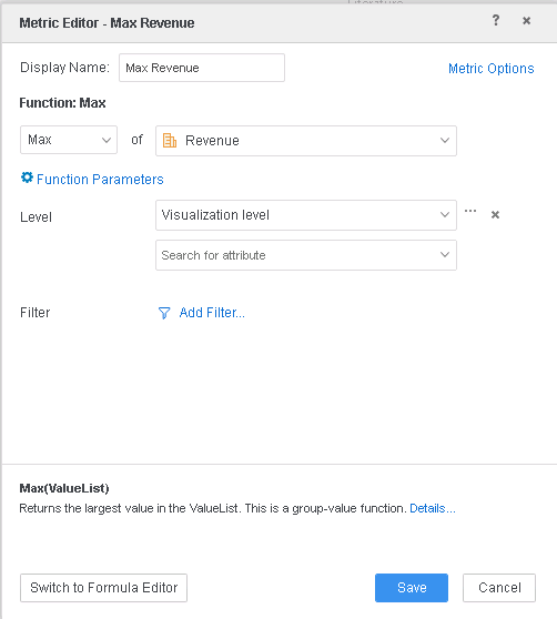 No data is returned when applying metric set qualification to a derived ...