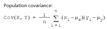 KB442275: Covariance function uses Sample Covariance formula in ...