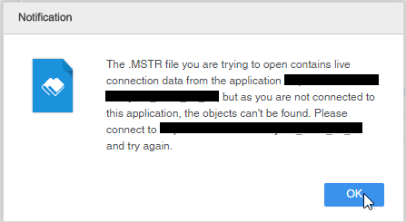 KB483707: Attempting to Upload a MSTR File in MicroStrategy Produces the Error, "Cannot upload ...