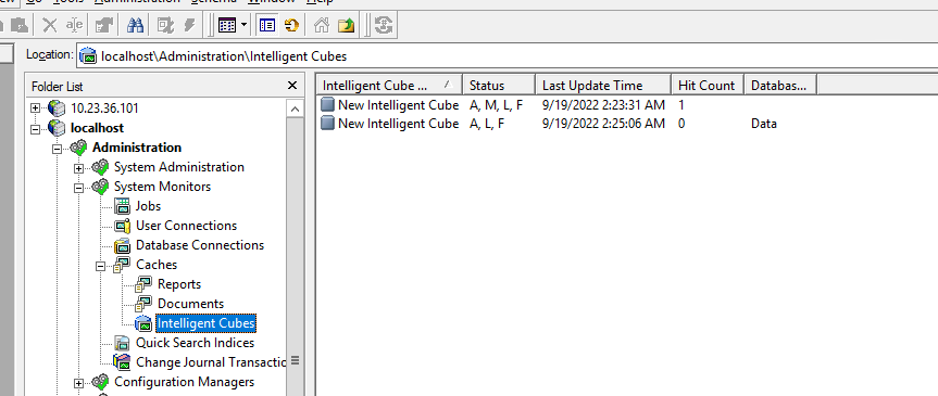 KB485673: When "Create Intelligent Cubes by database connection" is enabled, the cube published ...