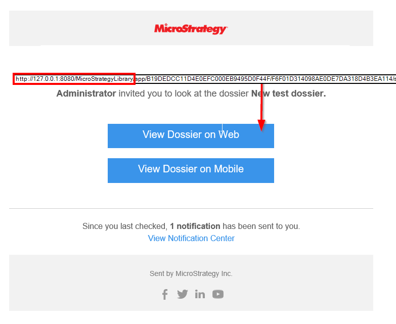 When using the "Invite Users" functionality in a Dossier using ...