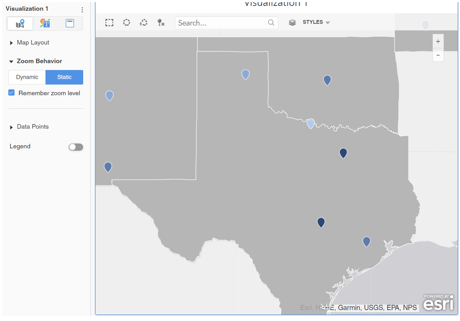 KB485401: Configuring ESRI Map in MicroStrategy