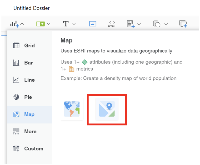 KB485401: Configuring ESRI Map in MicroStrategy